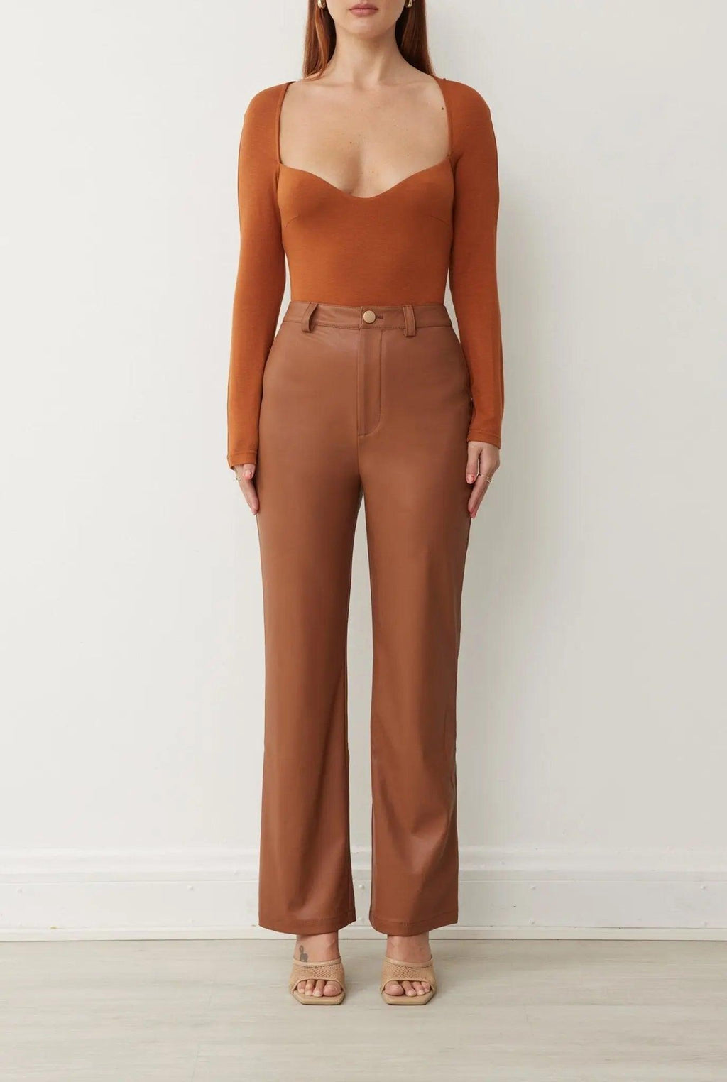 CORA PANT IN BROWN - BOSKEMPER